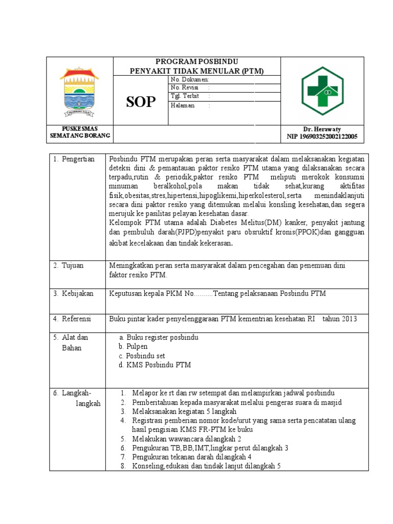 SOP PTM Ok | PDF
