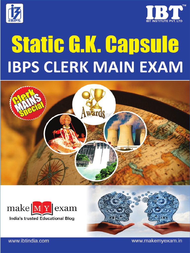 Static GK Capsule For Ibps Clerk Mains-Team Mme | PDF