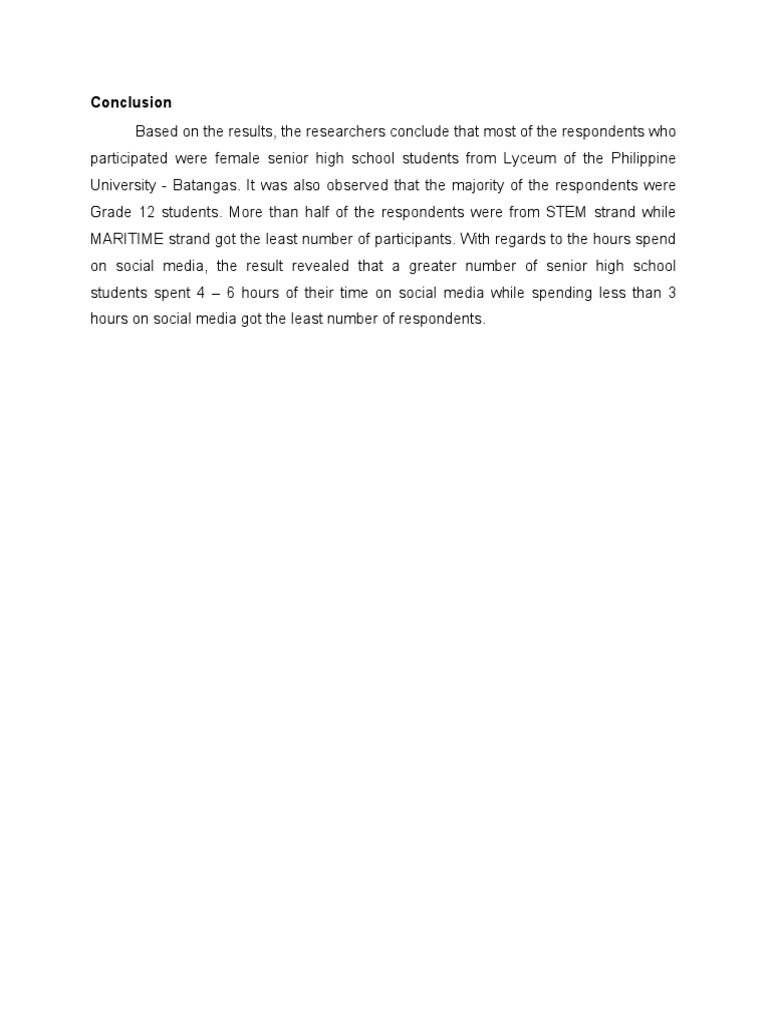 Conclusion - Demographic Profile | PDF