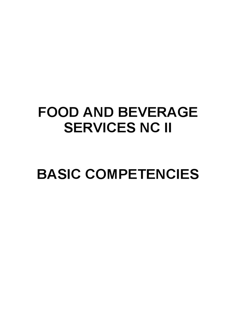 FBS Module of Instruction | PDF | Occupational Safety And Health | Competence (Human Resources)