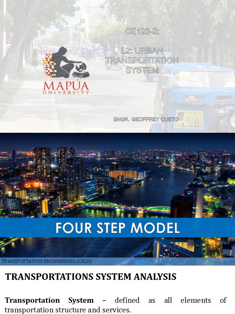 L3 Four Step Model | PDF | Transport | Service Industries