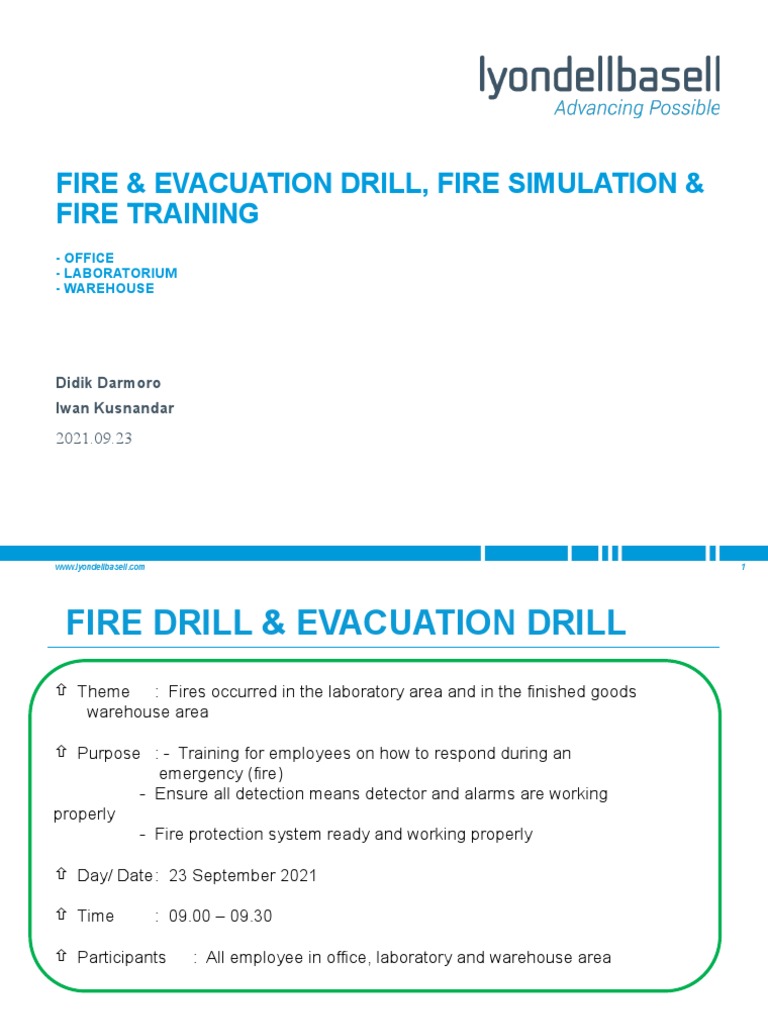 Fire Evacuation Drill Fire Simulation Fire Training Office