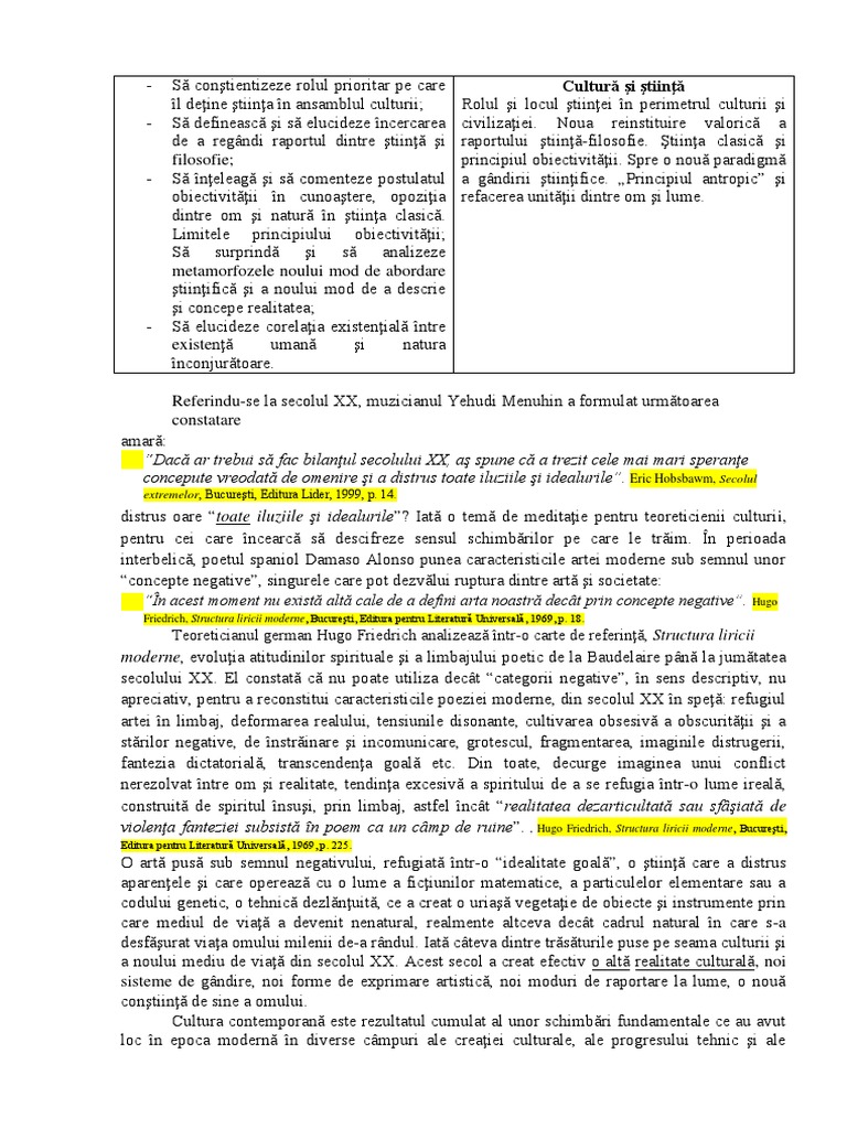 Cultura Si Stiinta | PDF