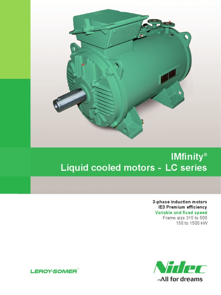 Imfinity Liquid Cooled Motors - LC Series: 3-Phase Induction Motors Ie3 ...