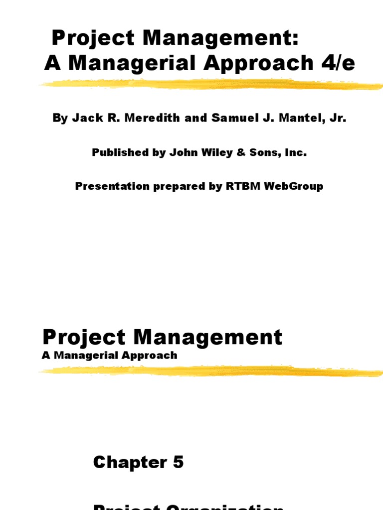 Project Management Organizational Forms: A Comparison of Functional ...