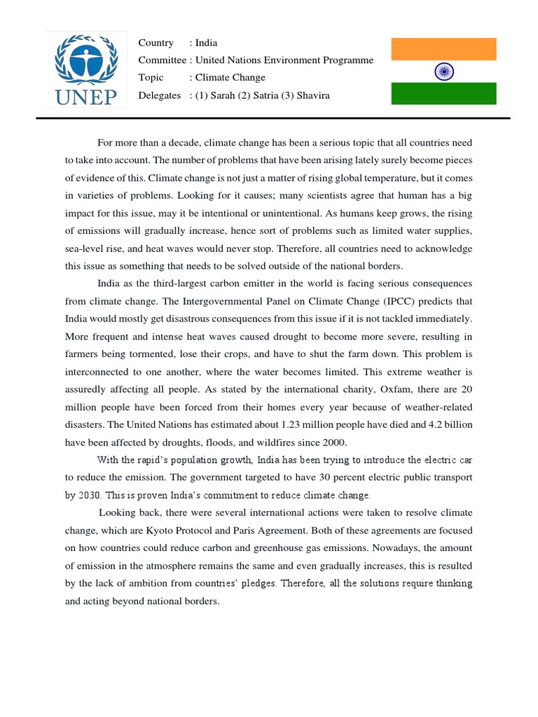 Pospap India ML | PDF | Climate Change | United Nations Environment ...