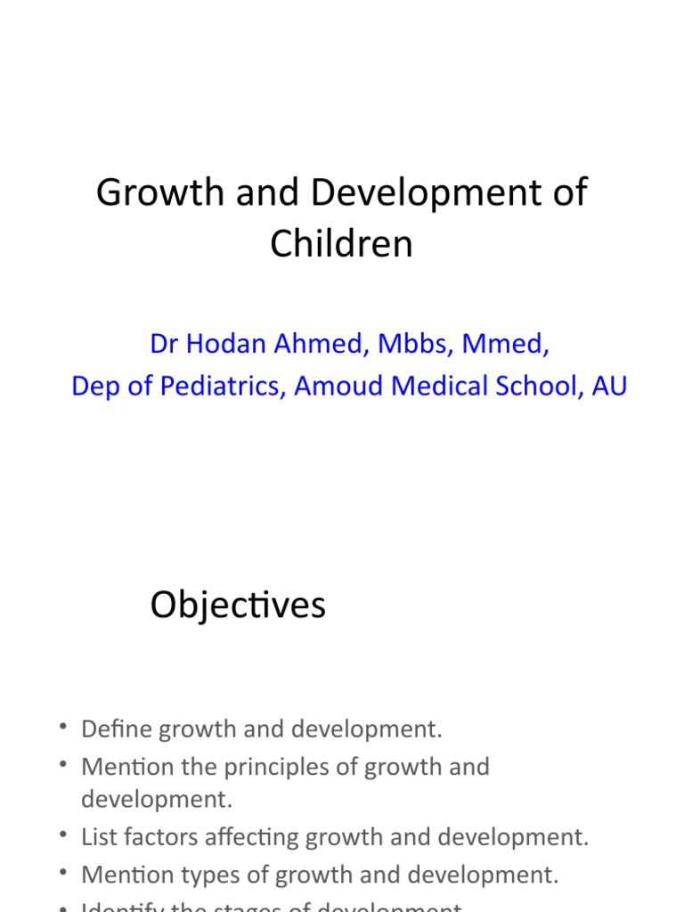 Growth and Development of Children | PDF | Relationships | Child ...