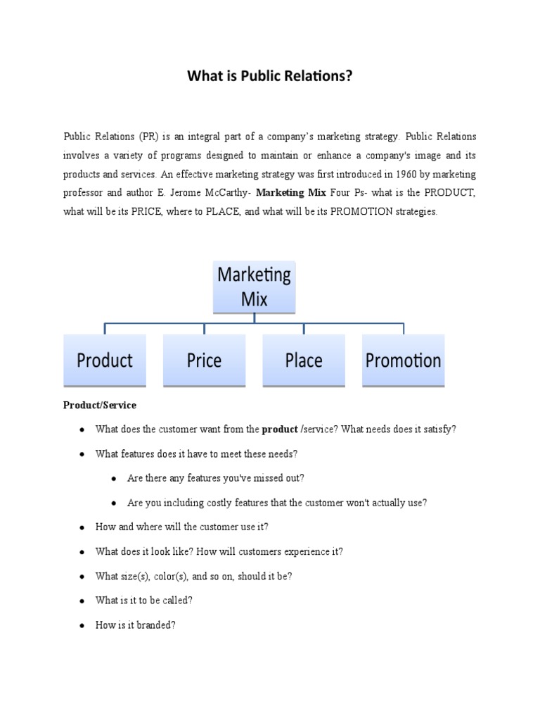 Definition of PR | PDF | Public Relations | Marketing