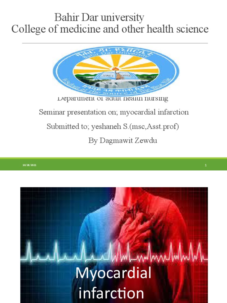 Bahir Dar University College of Medicine and Other Health Science | PDF | Myocardial Infarction ...