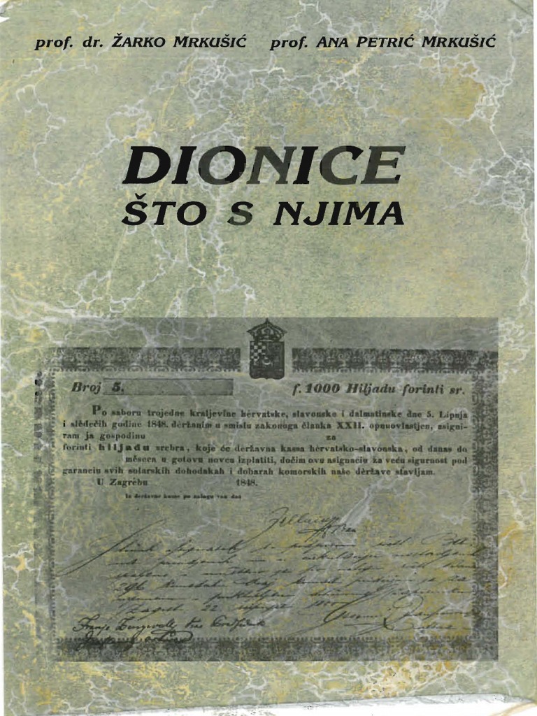 Dionice - Što S Njima. Mrkušić, Žarko | PDF