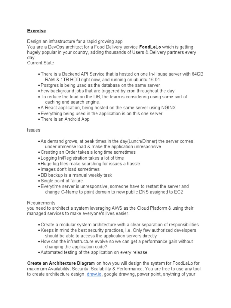 Exercise | PDF | Mobile App | Cloud Computing