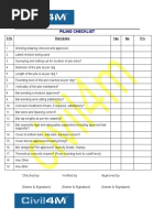 Piling-Inspection-Checklist - DDA Standart | PDF | Economic Sectors ...