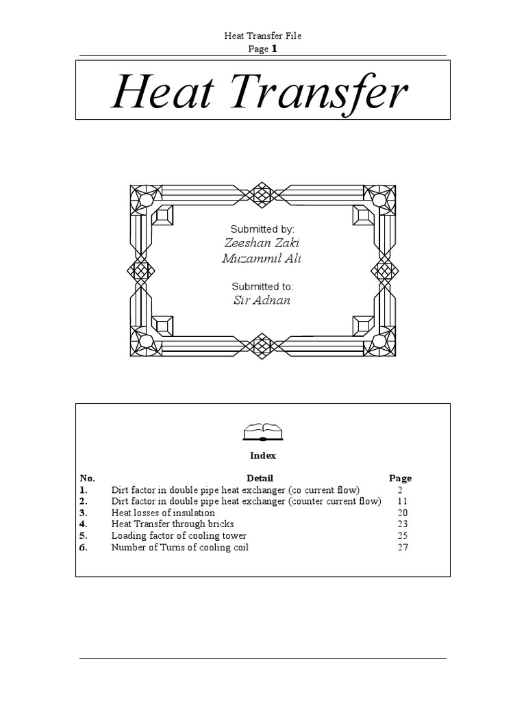 Heat Transfer Manual | PDF | Heat Transfer | Flow Measurement