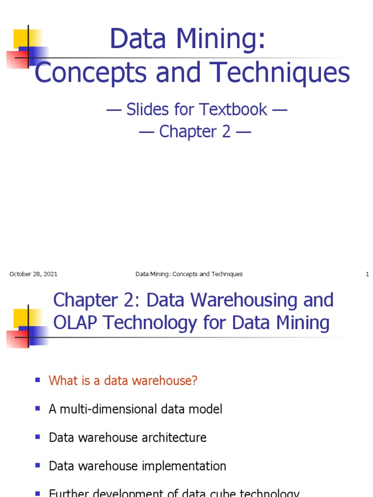 Data Mining: Concepts and Techniques: - Slides For Textbook - Chapter 2 ...