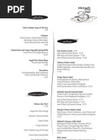 Ruscello Menu | PDF | Salad | European Cuisine