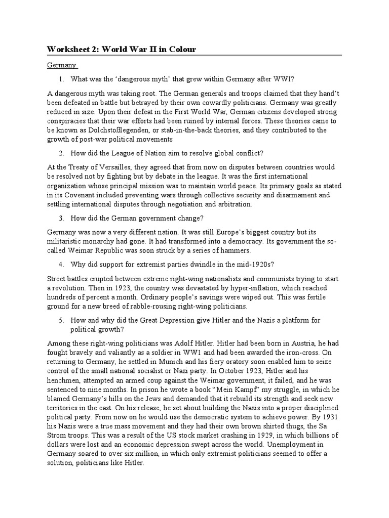 The Conditions That Enabled Dictators To Rise To Power in The Interwar ...