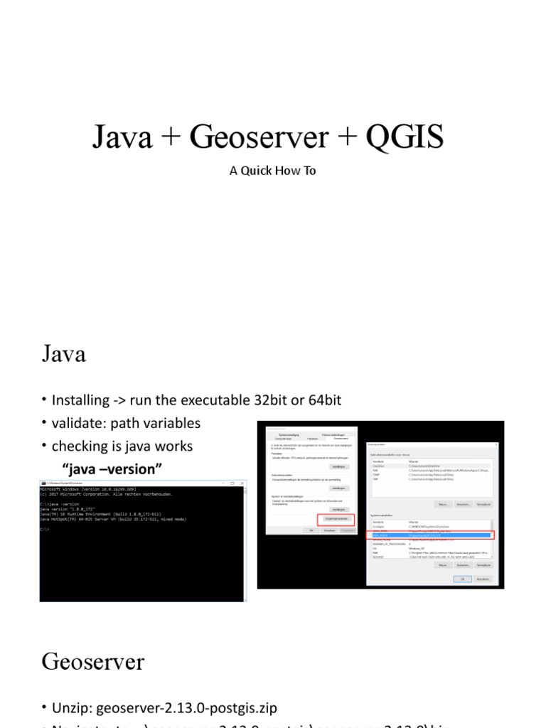 Java + Geoserver + QGIS: A Quick How To | PDF | Home & Garden | Computers