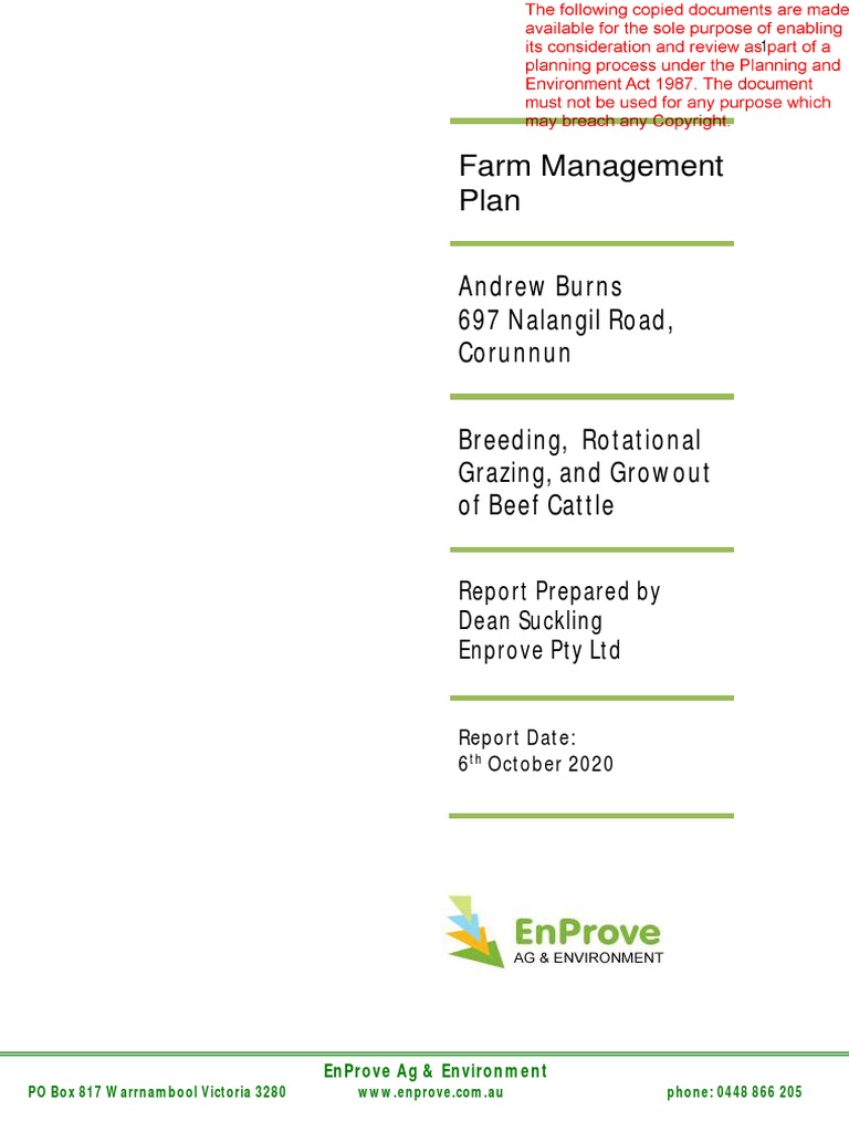 PP1752020 1 Farm Managment Plan | PDF | Soil | Magnesium