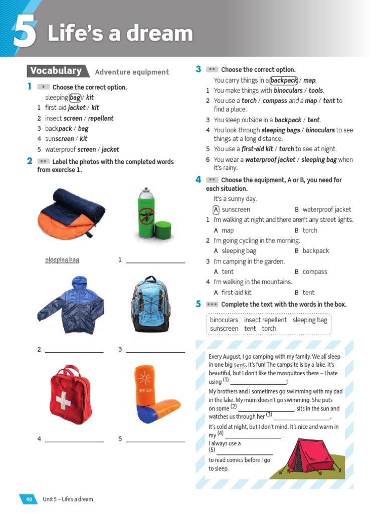 Life's A Dream: Vocabulary | PDF | Tent