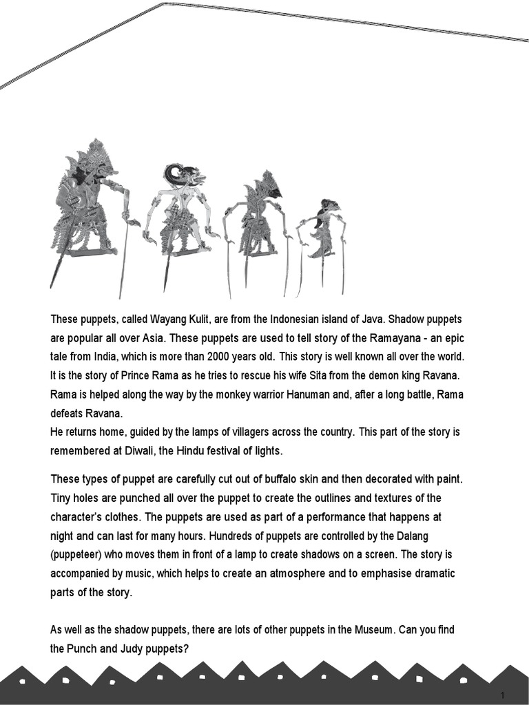 Wayang Kulit: The Ramayana Story | PDF | Sita | Rama