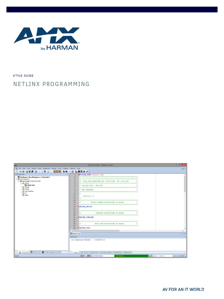 Netlinx Programming Style Guide | PDF | Variable (Computer Science) | Scope (Computer Science)