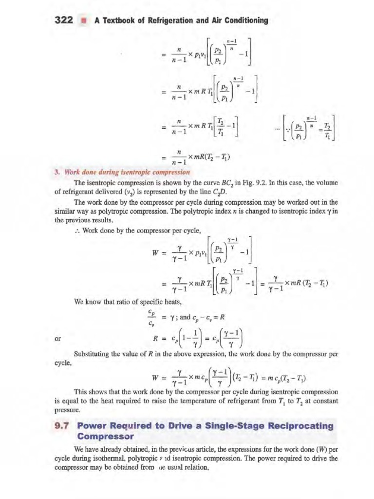 Work Done Isentropic Process | PDF | Continuum Mechanics | Quantity