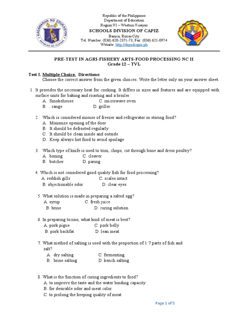 Afa - Food Processing NC Ii - Grade 12 | PDF | Fruit Preserves | Curing ...