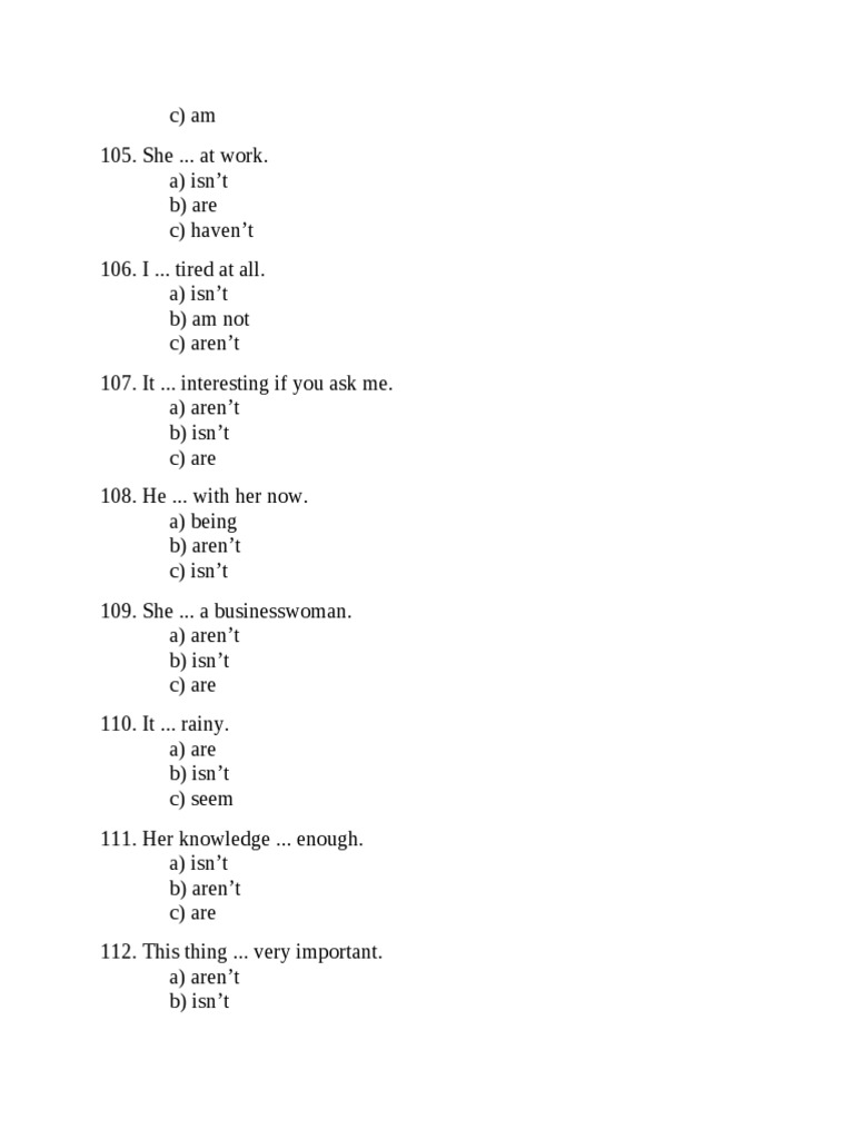 Test A1 A2 Grammar 5 | PDF