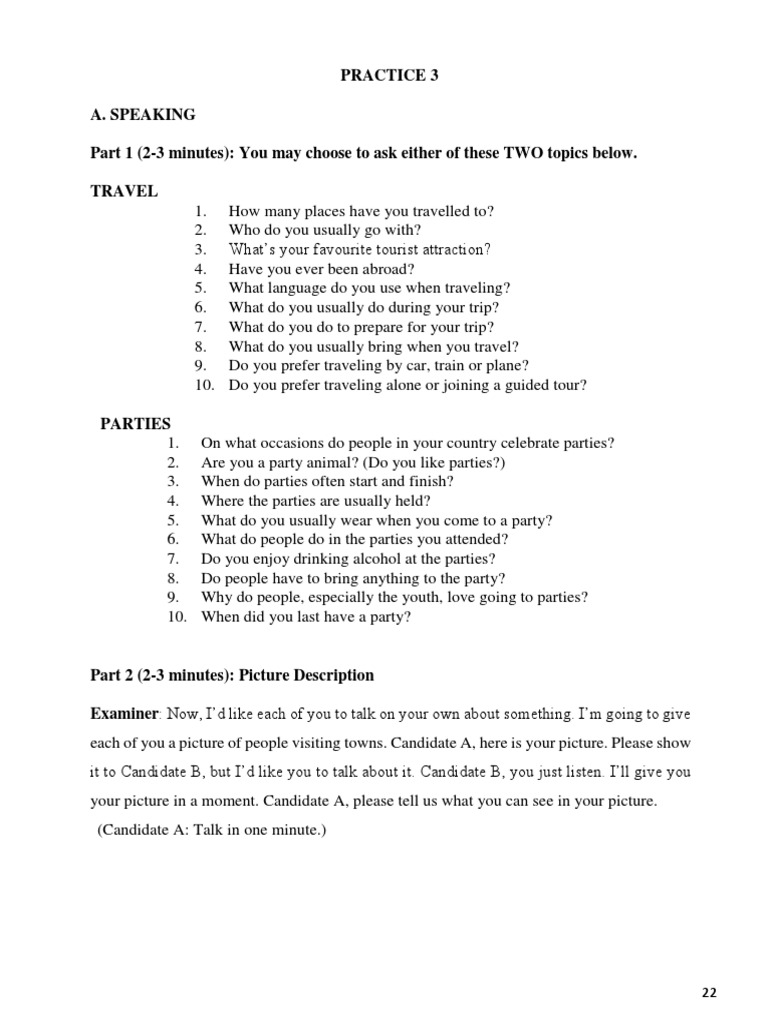 Practice Test 3 Pet | PDF | Honey