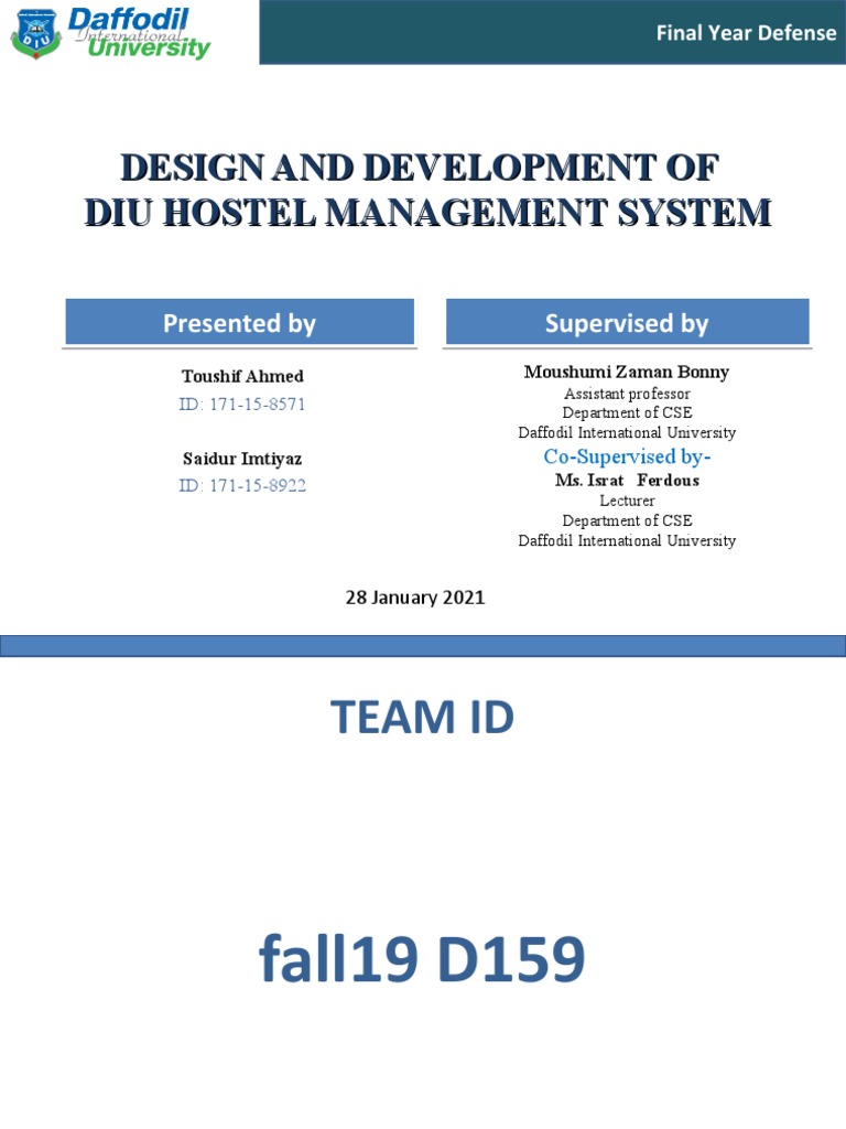 Design and Development of Diu Hostel Management System | PDF | Implementation | Business Process