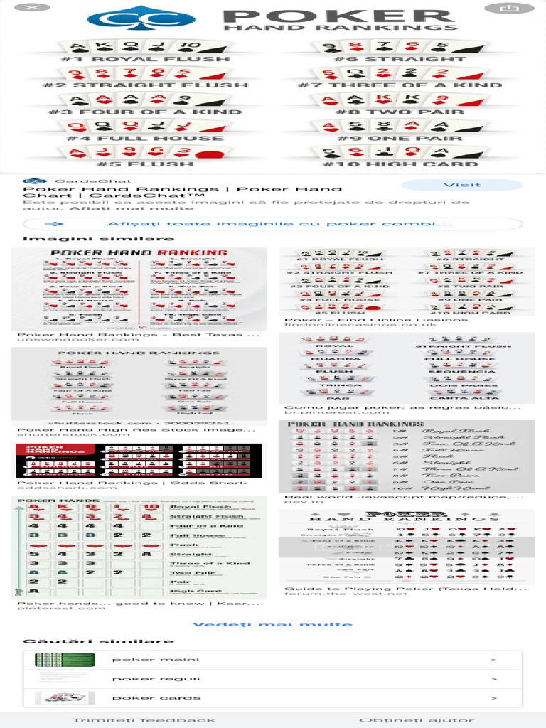 Poker Combinations | PDF | Poker | Texas Hold 'Em