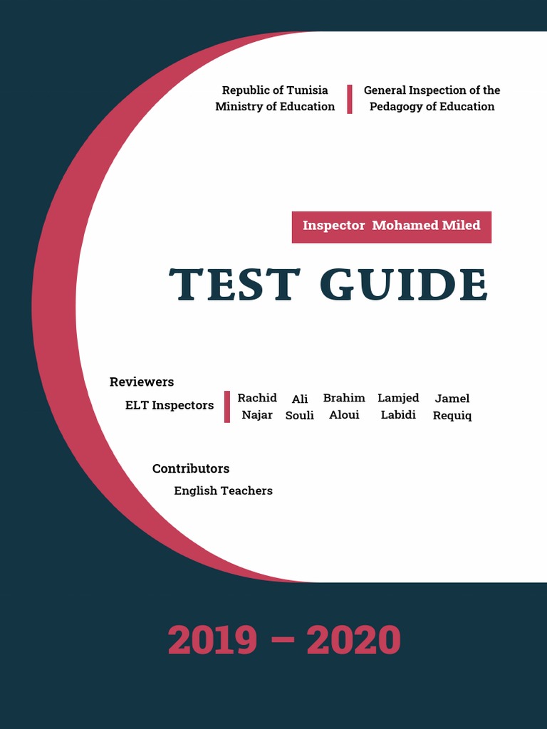 Test Guide | PDF | Test (Assessment) | Educational Assessment