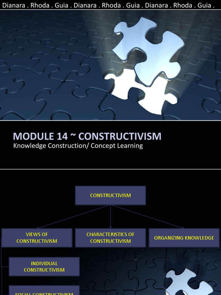 Module 14 Constructivism | PDF | Constructivism (Philosophy Of ... Module 14 Constructivism | PDF | Constructivism (Philosophy Of ...