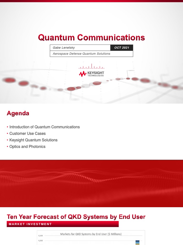 Quantum Comms For ADGS GabeL | PDF | Electromagnetic Radiation ...