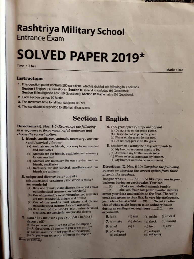 Rms 2019 - 2020 Exam Paper PDF | PDF | Gautama Buddha | Triangle