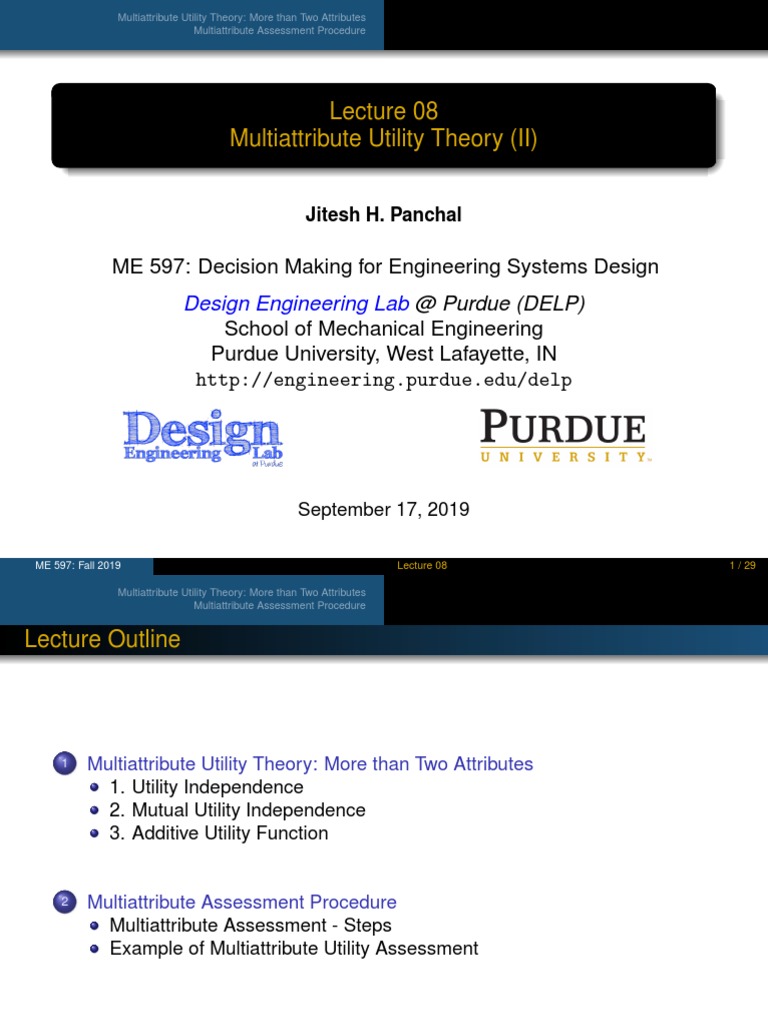 Multiattribute Utility Theory (II) | PDF | Utility | Applied Mathematics