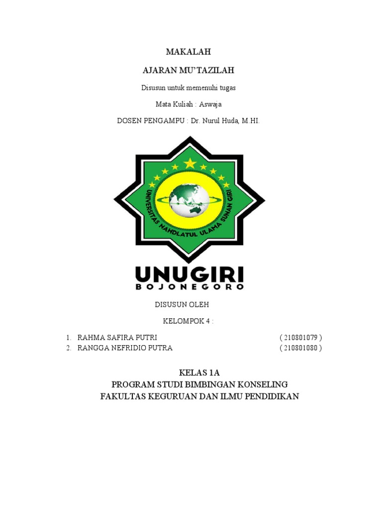 Ajaran Mu'tazilah: Analisis Aswaja | PDF