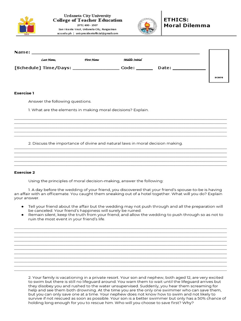 Mark Kenneth Ceballos - Ethics Activity 2 | PDF