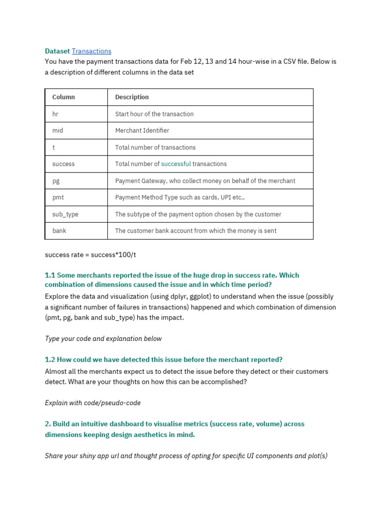 Datathon Exercise | PDF | Finance & Money Management