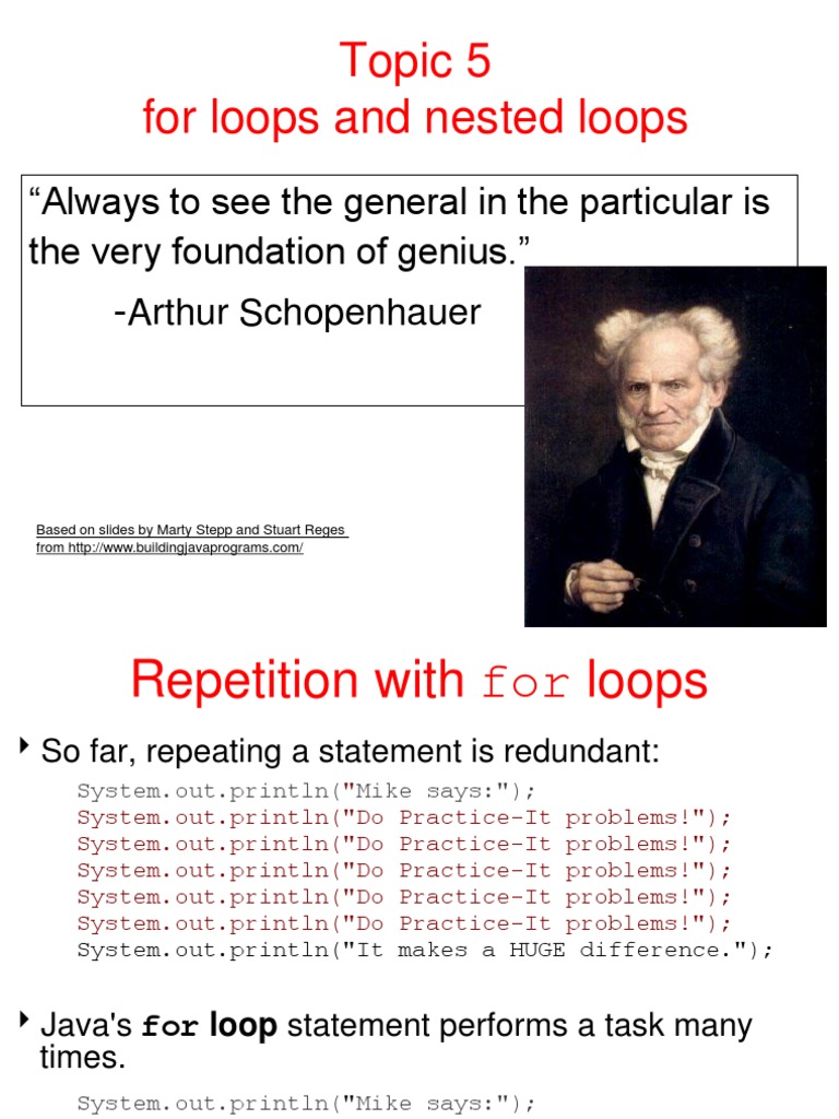 Topic5 For Loops Nested Loops | Download Free PDF | Control Flow ...