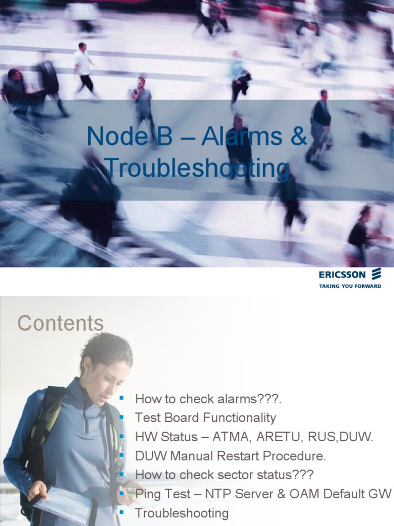 Node B - Alarms Troubleshooting | PDF | Troubleshooting | Data Transmission