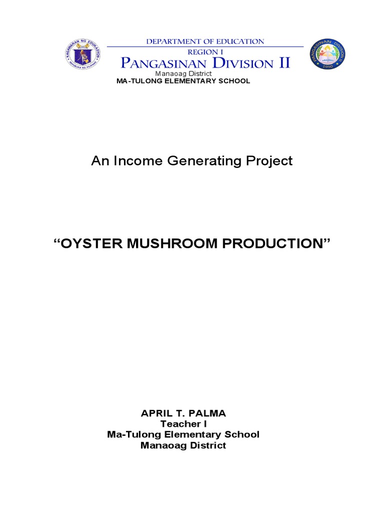 Igp Mushroom April T. Palma Proposal | PDF