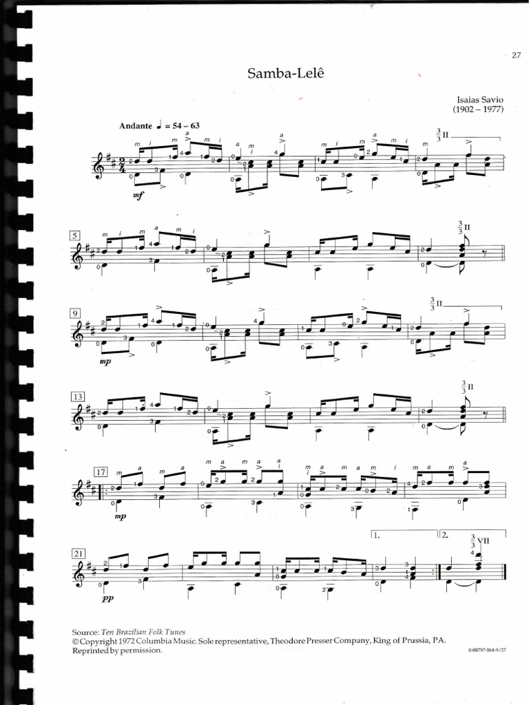 Samba Lele, Isaias Savio | PDF