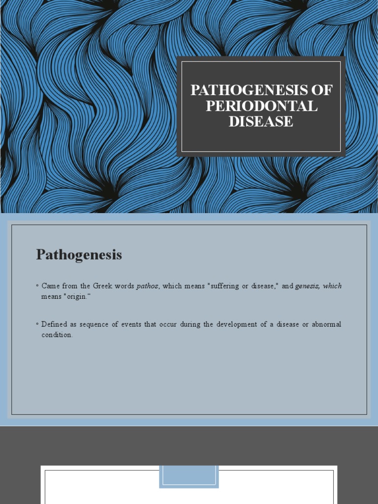 Pathogenesis of Periodontal Disease | PDF | Periodontology | Human Tooth