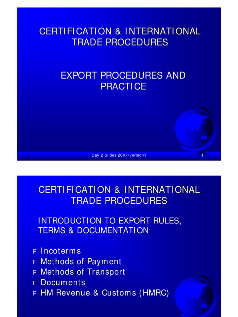 UK Export Procedures Overview | PDF | Trade | Economies