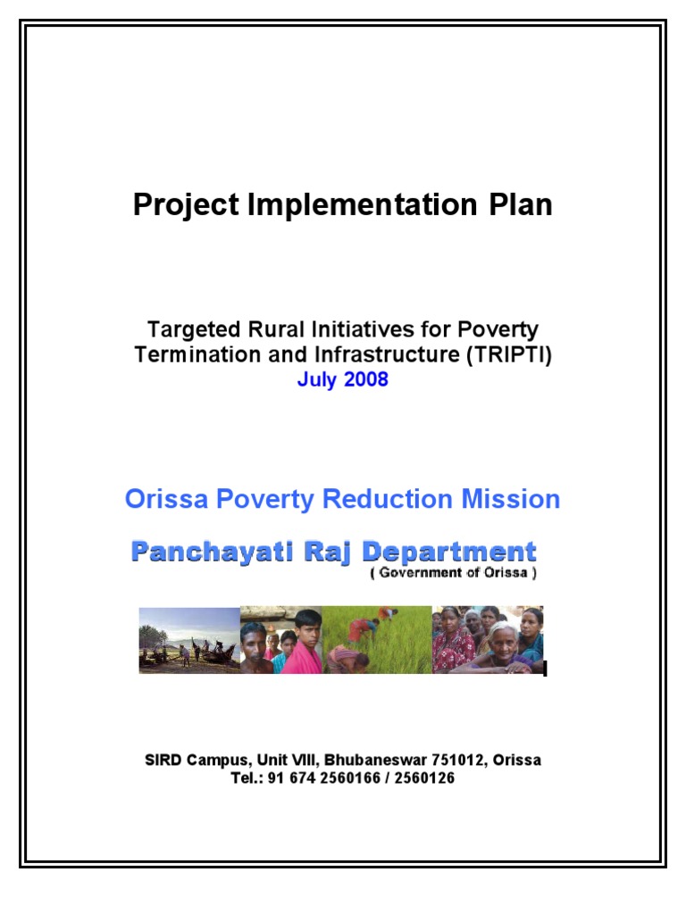 Project Implementation Plan: Orissa Poverty Reduction Mission | PDF ...