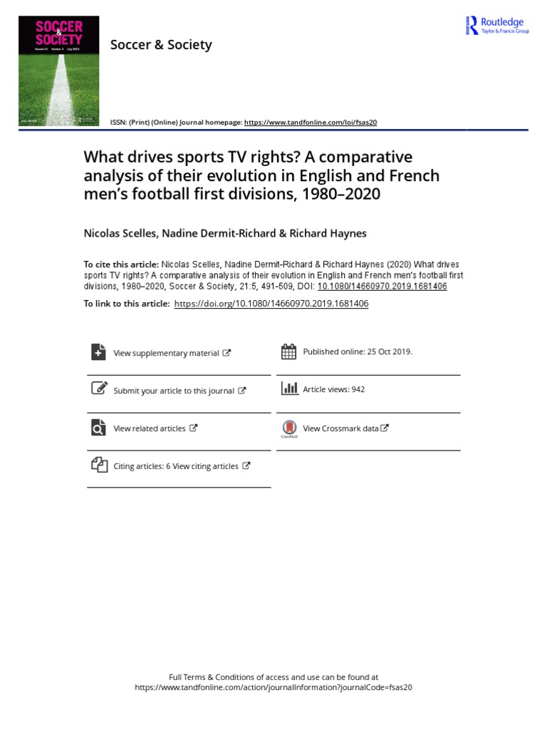 What Drives Sports TV Rights A Comparative Analysis of Their Evolution ...