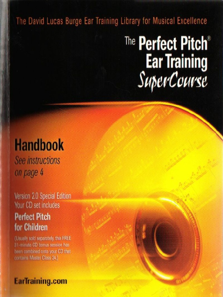 Burge David Lucas The Perfect Pitch Ear Training Supercourse PDF Free | PDF