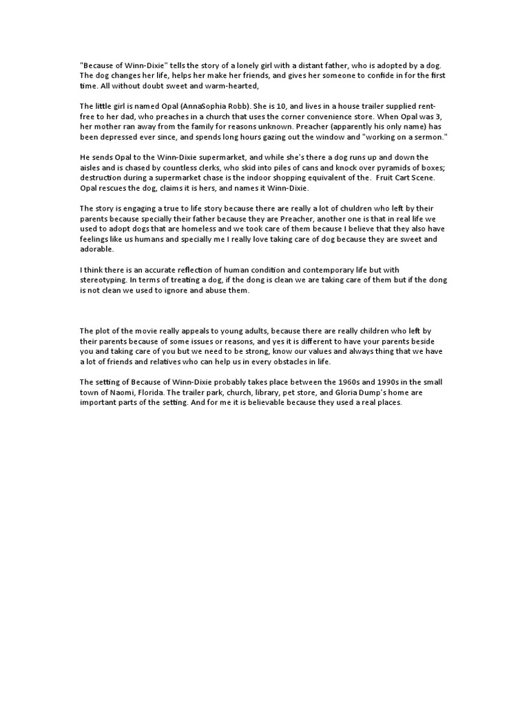 Because of Winn-Dixie | PDF