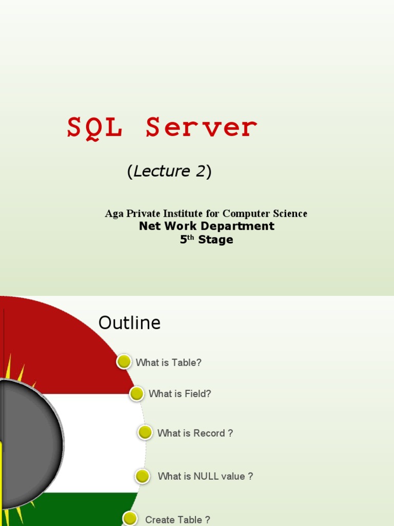 Lecture 2 Pdf Table Database Integer Computer Science